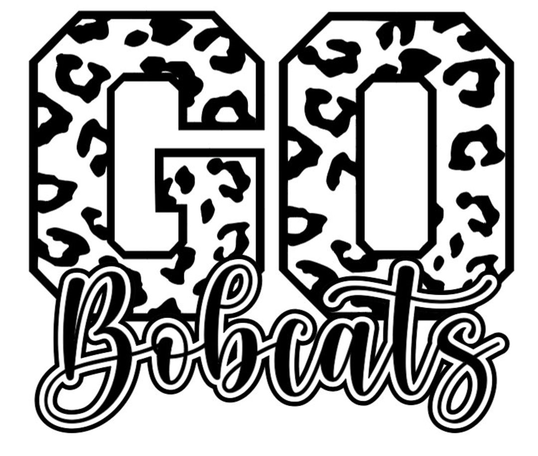 Go bobcats SVG Go bobcats Leopard svg - Etsy México