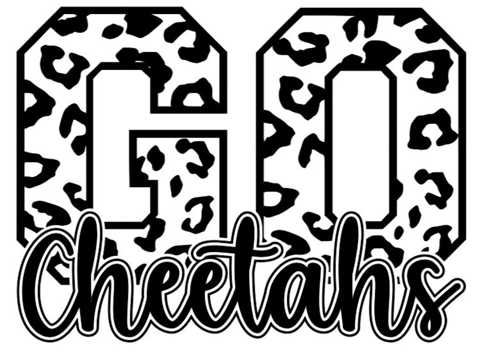 Go Cheetahs SVG Go Cheetahs Leopard Svg - Etsy Ireland