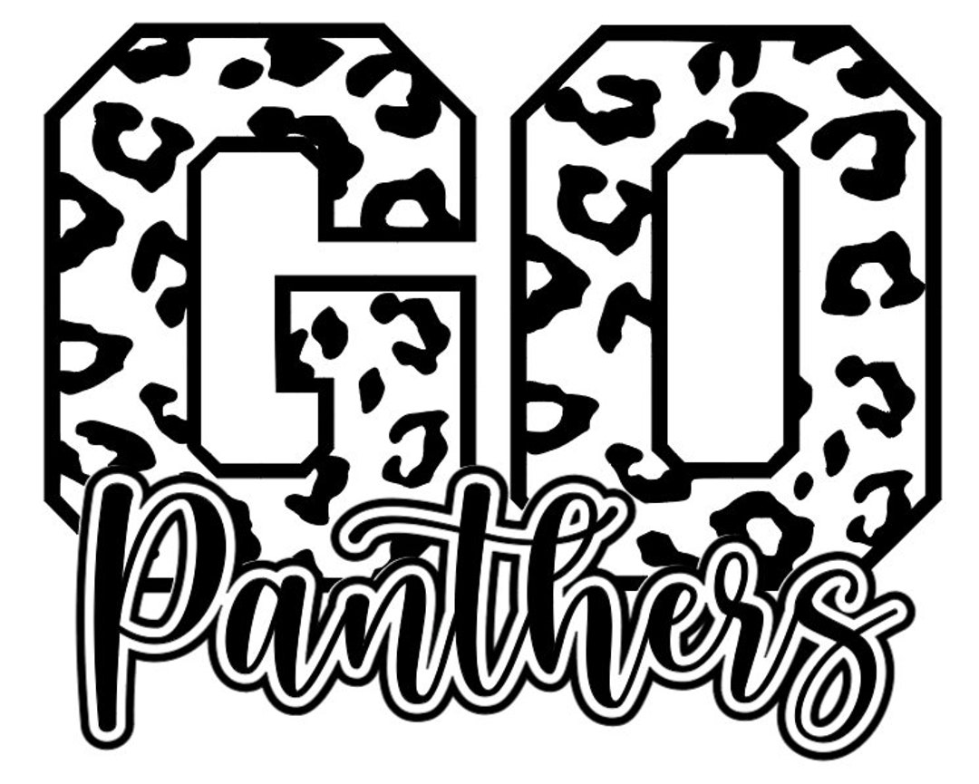 Go Panthers SVG Go Panthers Leopard Svg - Etsy UK