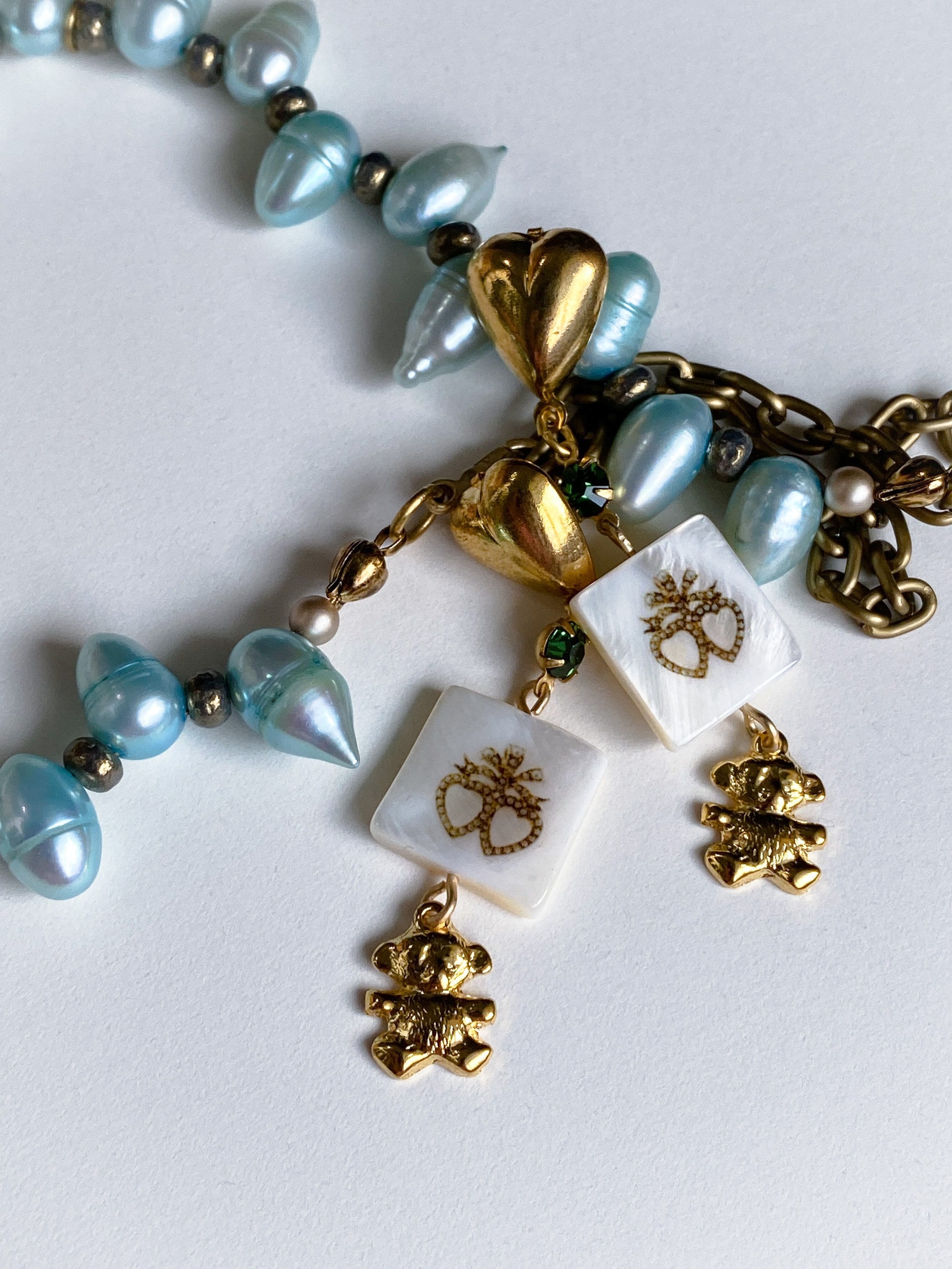 Teddy Bear Gold Earrings, Teddy Bear Heart Studs, Seashell Earrings ...