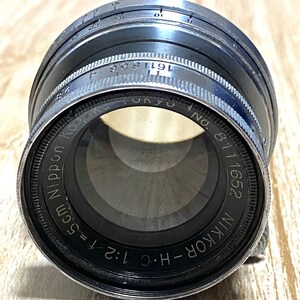 Nikon Nikkor-h.c 5cm F2 Nippon Kogaku Tokyo Collapsible LTM Lens Clean ...