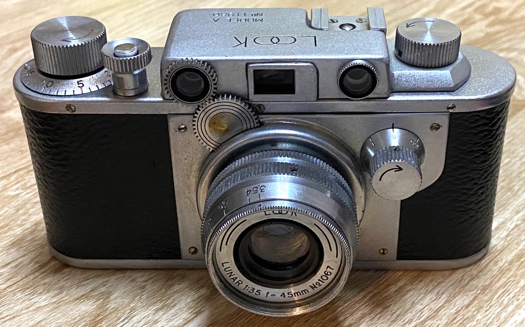 Rare Look Model A Japanese Leica Copy 45mm F3.5 Lunar Lens 85% fully ...