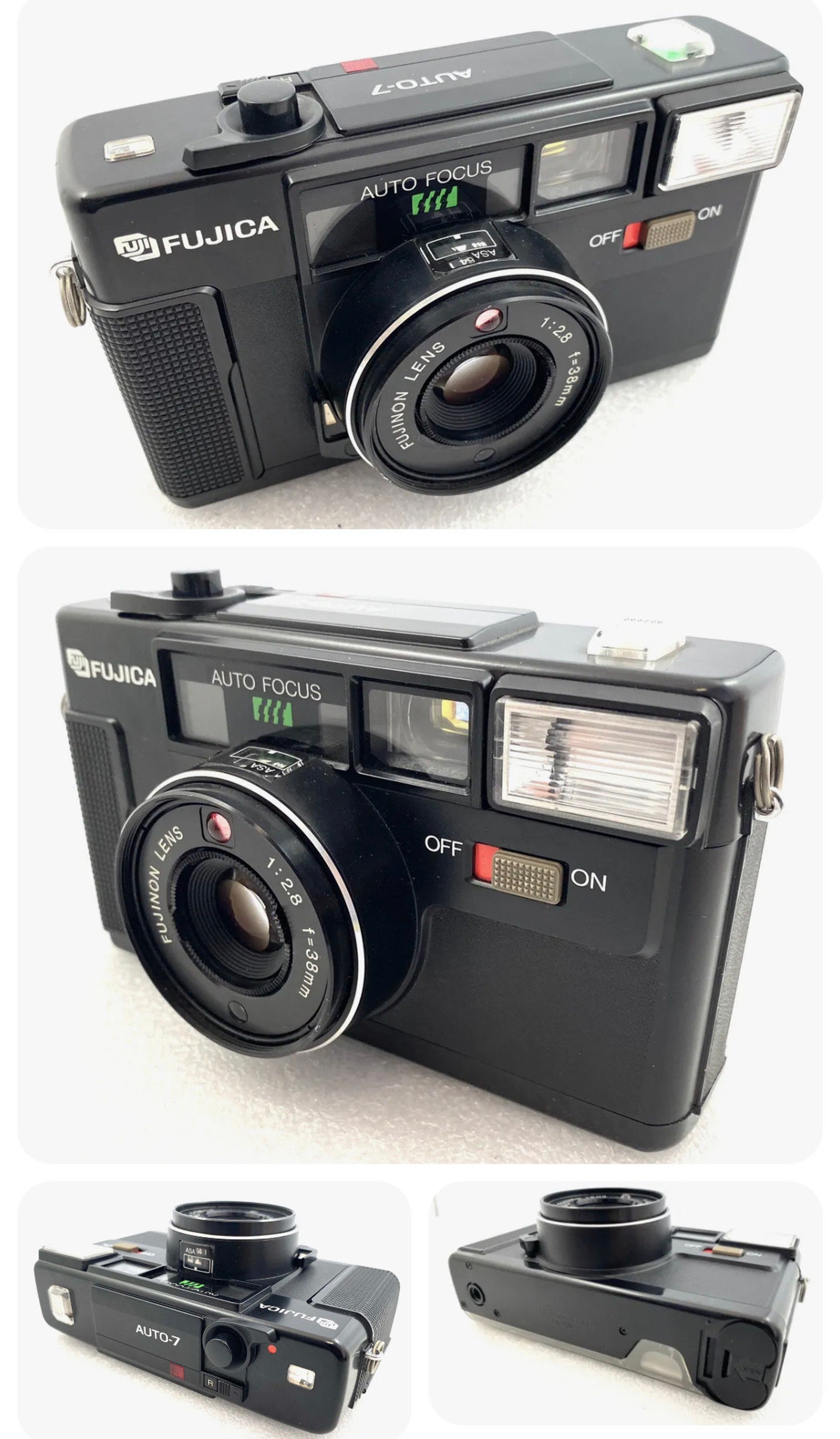 Rare Fujica Auto-7 Auto Focus Point and Shoot Camera Company Sample ...