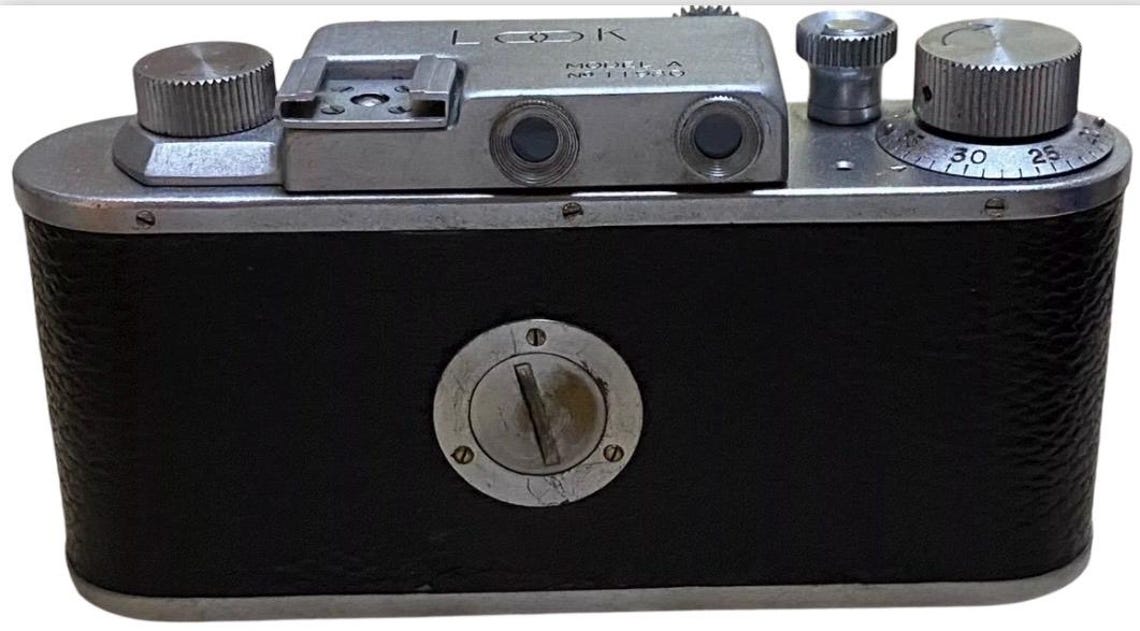 Rare Look Model A Japanese Leica Copy 45mm F3.5 Lunar Lens 85% Fully ...