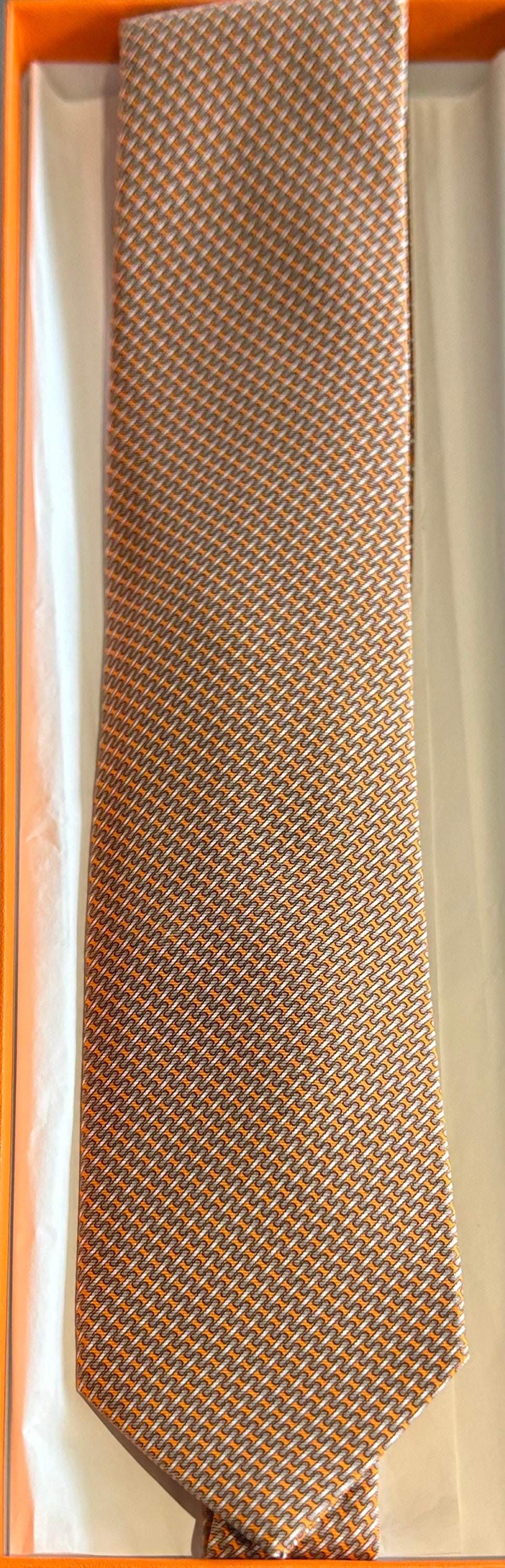HERMES TIE Yellow 645733 PA “ski Board" 100% Silk New in Box - Etsy