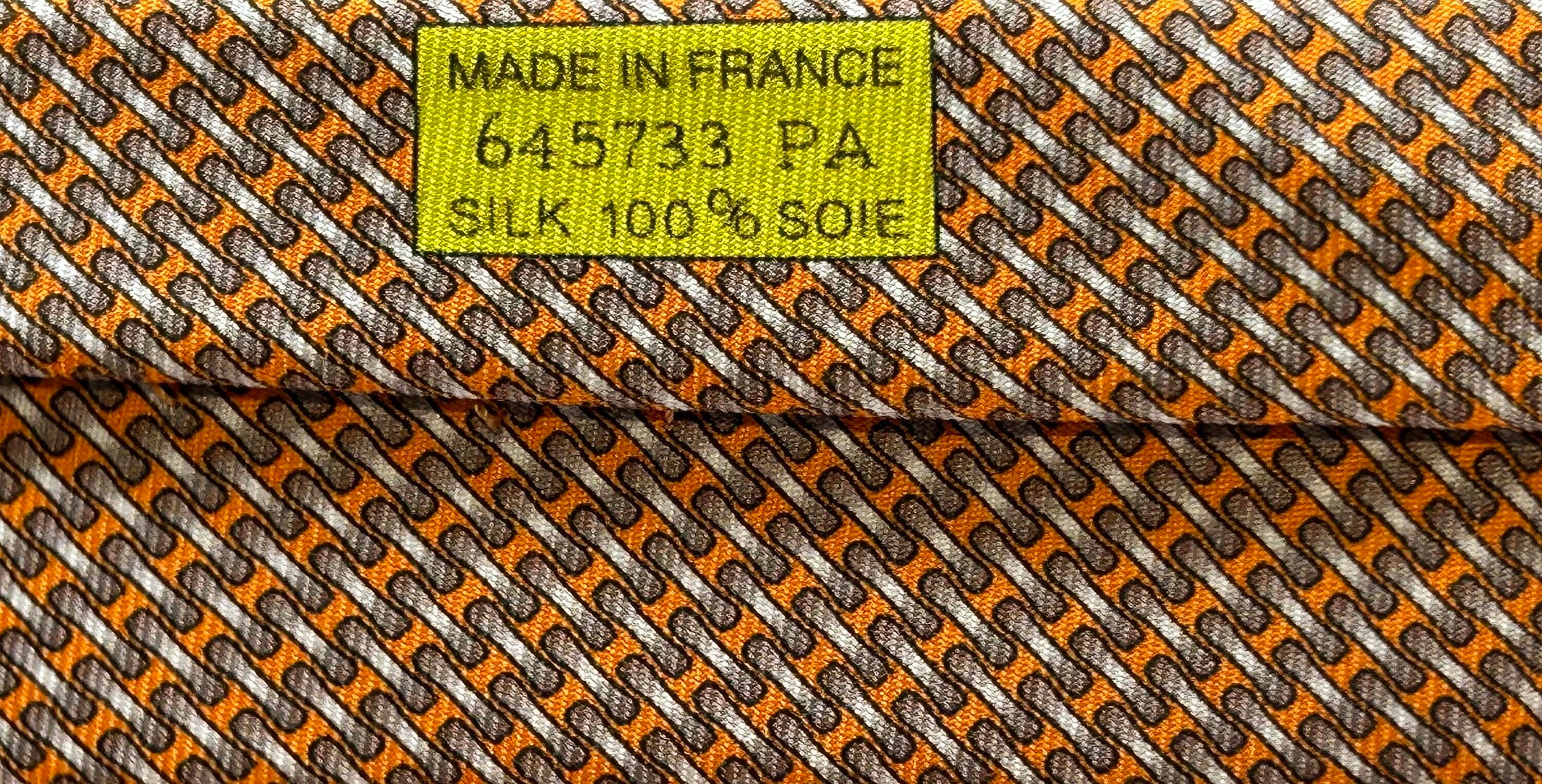 HERMES TIE Yellow 645733 PA “ski Board" 100% Silk New in Box - Etsy