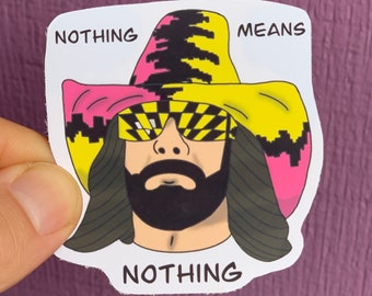 Macho Man Sticker - Etsy