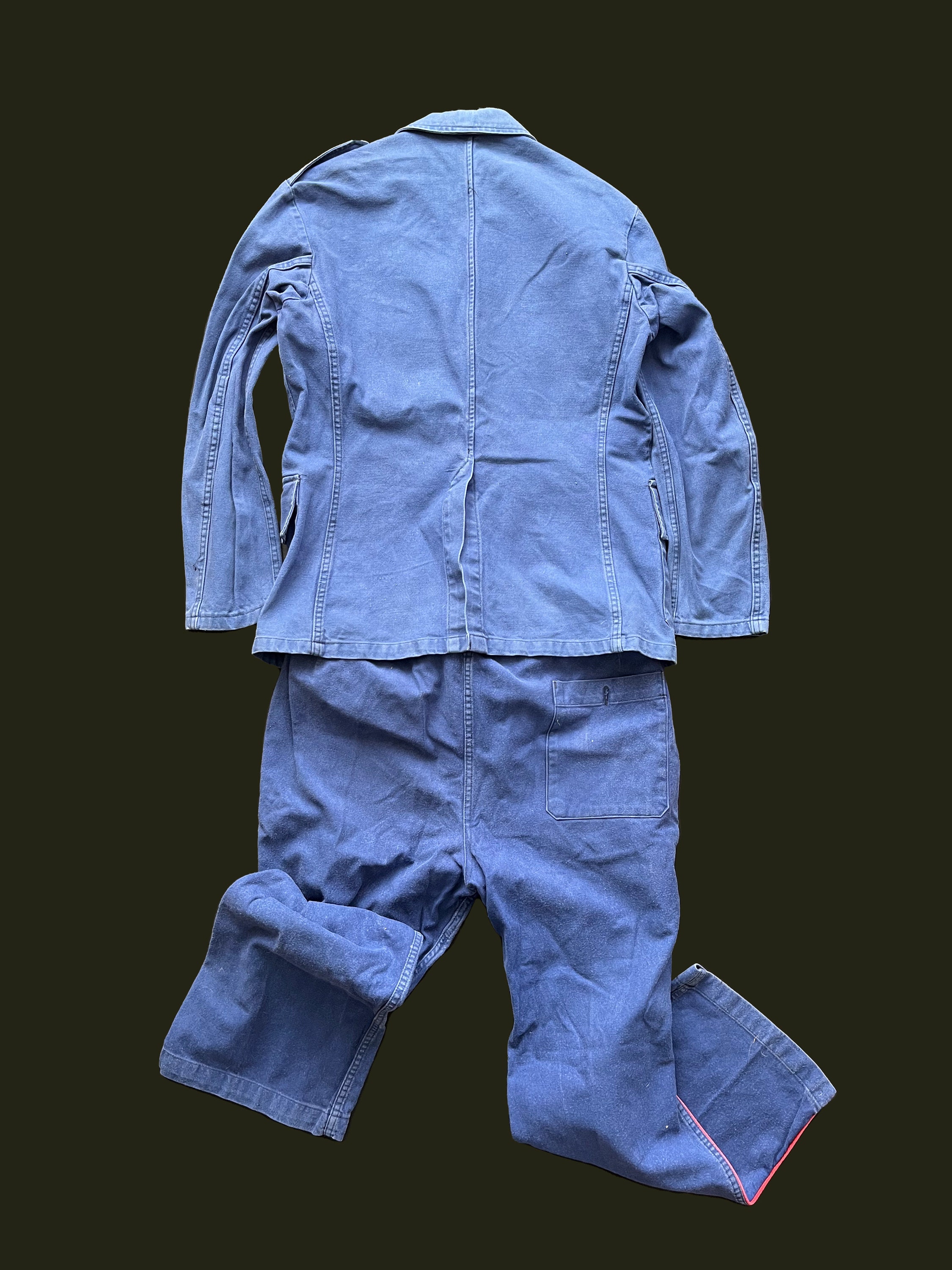 Fireman Pompier Sapeur Vintage Suit Coat Pants Trousers 1950s French ...