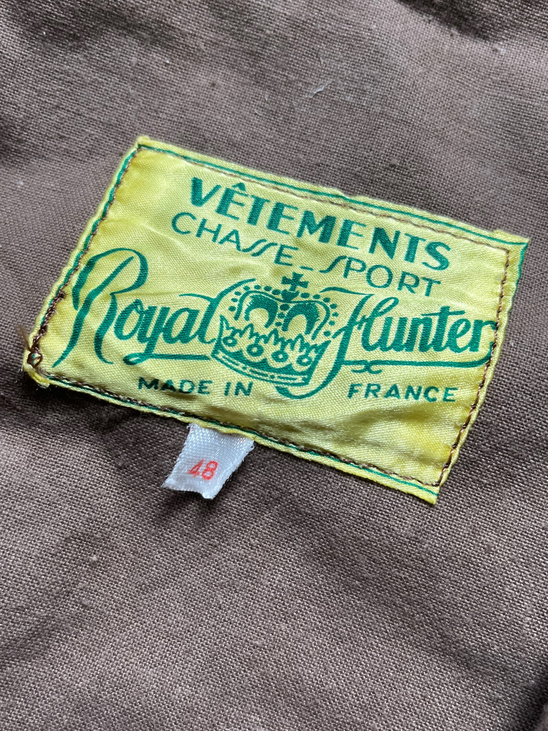 Royal Hunter Vintage Gibeciere Canvas Hunting Jacket Coat 1950's Animal ...