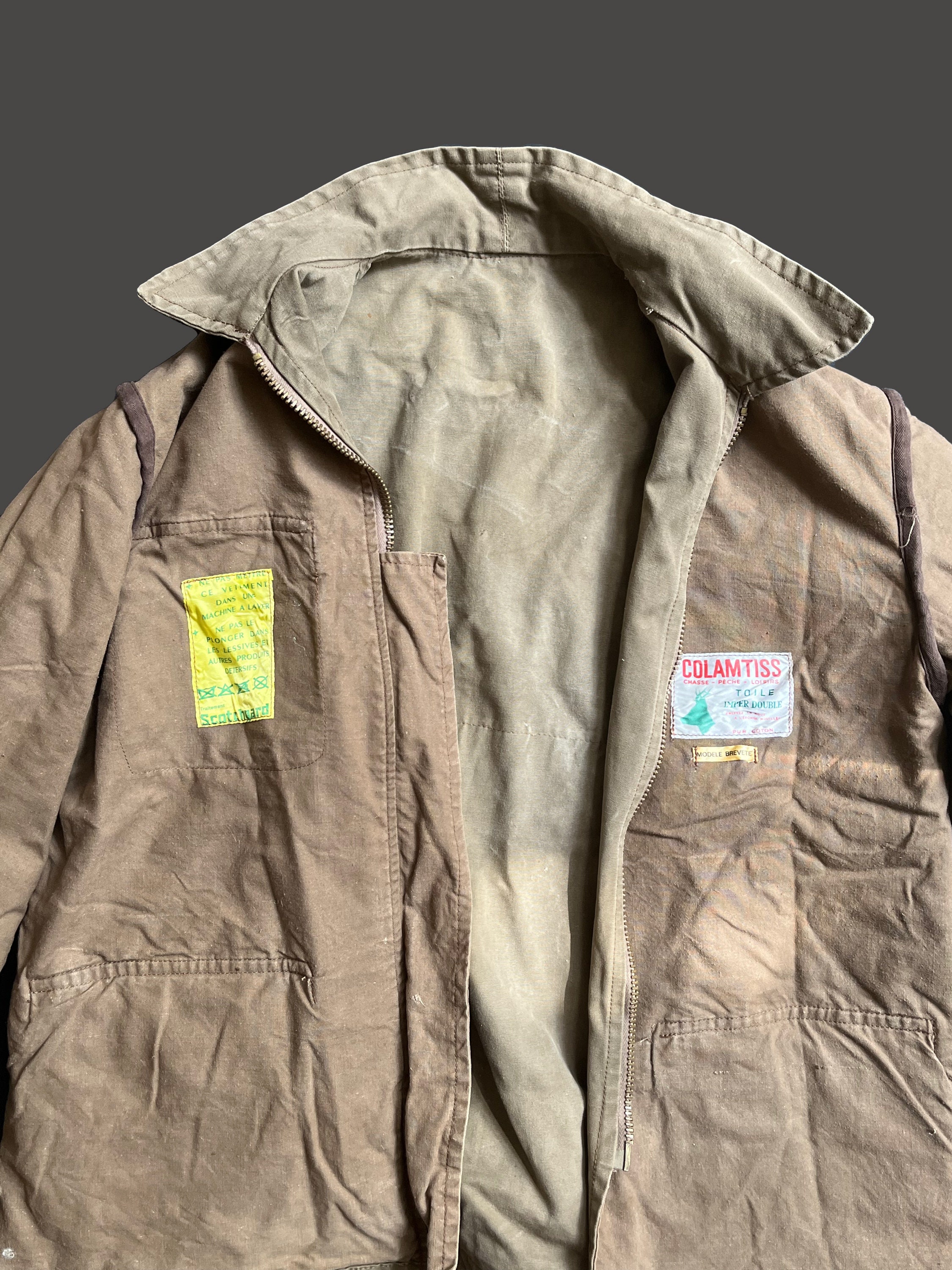 Royal Hunter Vintage Gibeciere Canvas Hunting Jacket Coat 1950's Animal ...