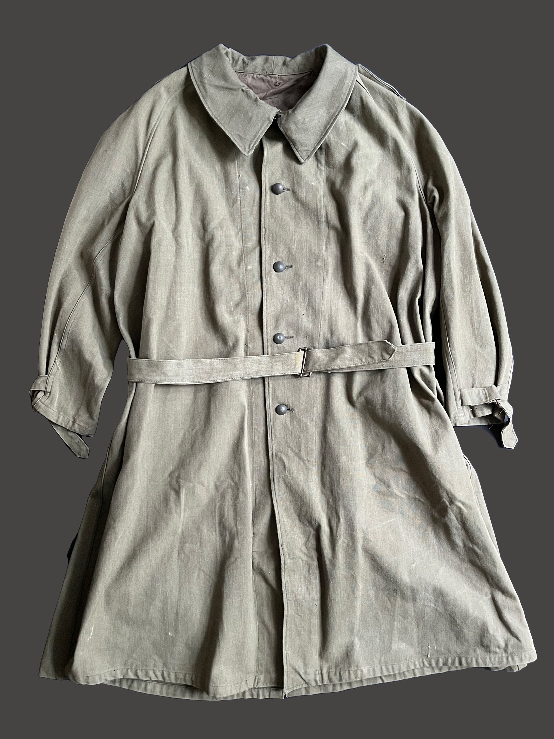 40s French Army Motorcycle Coat M35 WW アウトレット限定品 M French Army ...