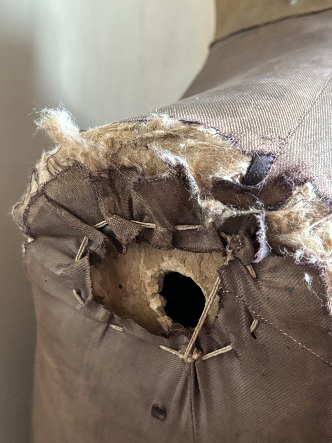 Vintage Dummy Mannequin Tailor Cardboard Wood Support Stander Paspop ...