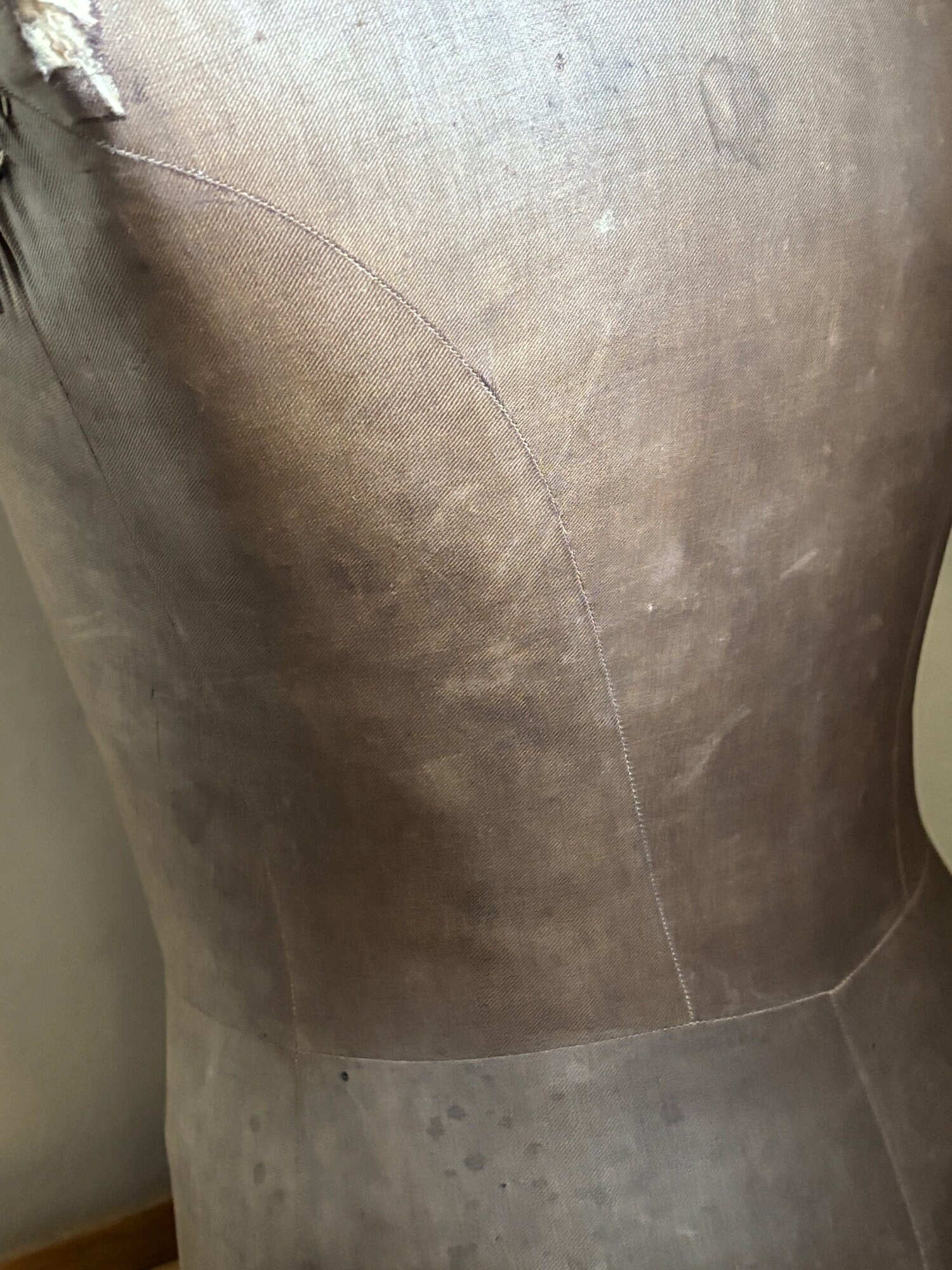 Vintage Dummy Mannequin Tailor Cardboard Wood Support Stander Paspop ...