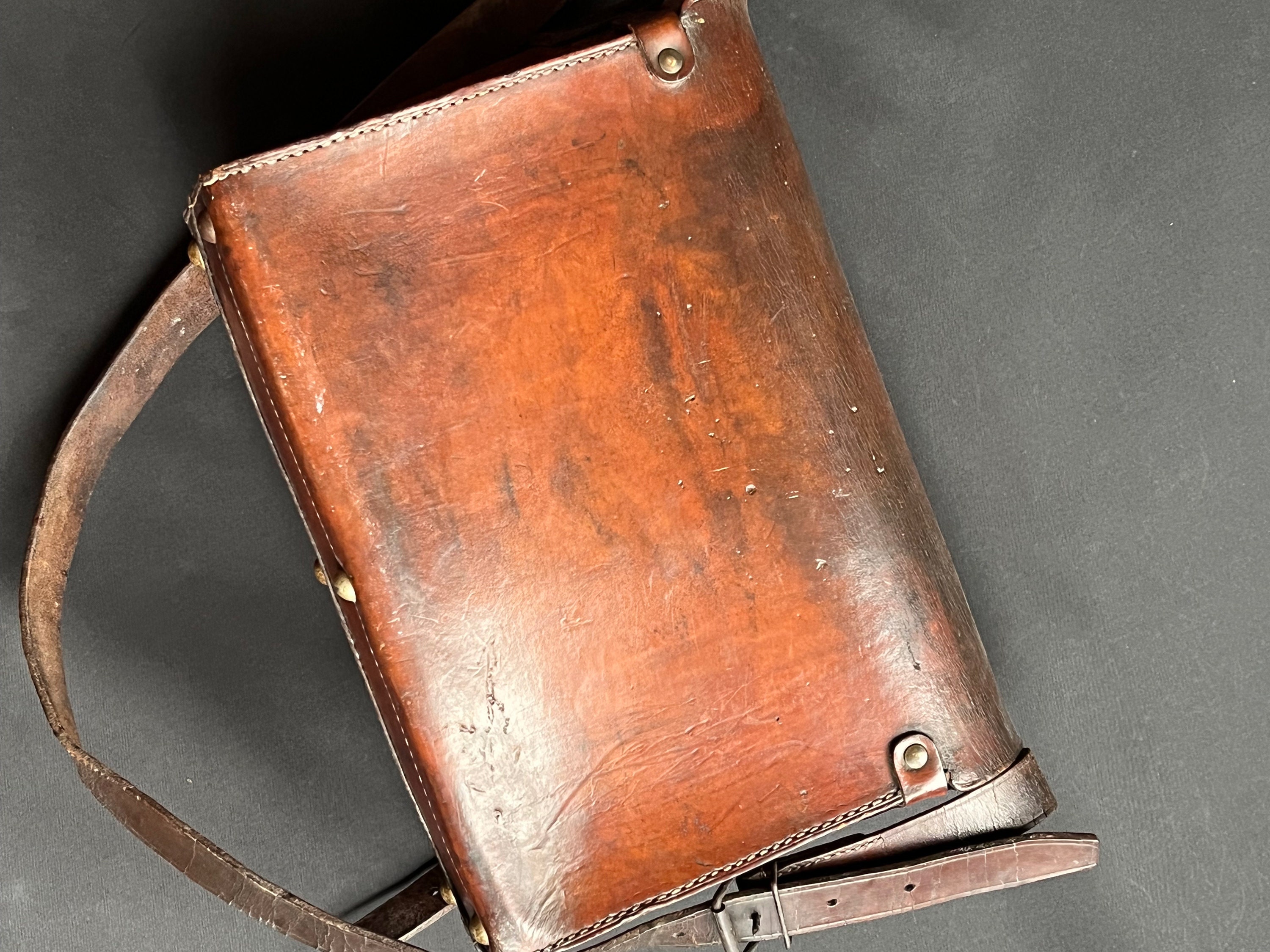 PTT Vintage Postman Leather Shoulder Bag 5mm France 1950s 50s - Etsy