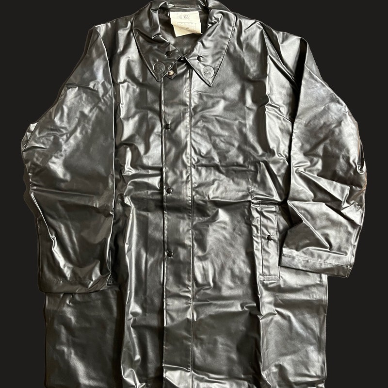 Womens Rubber Raincoat - Etsy UK