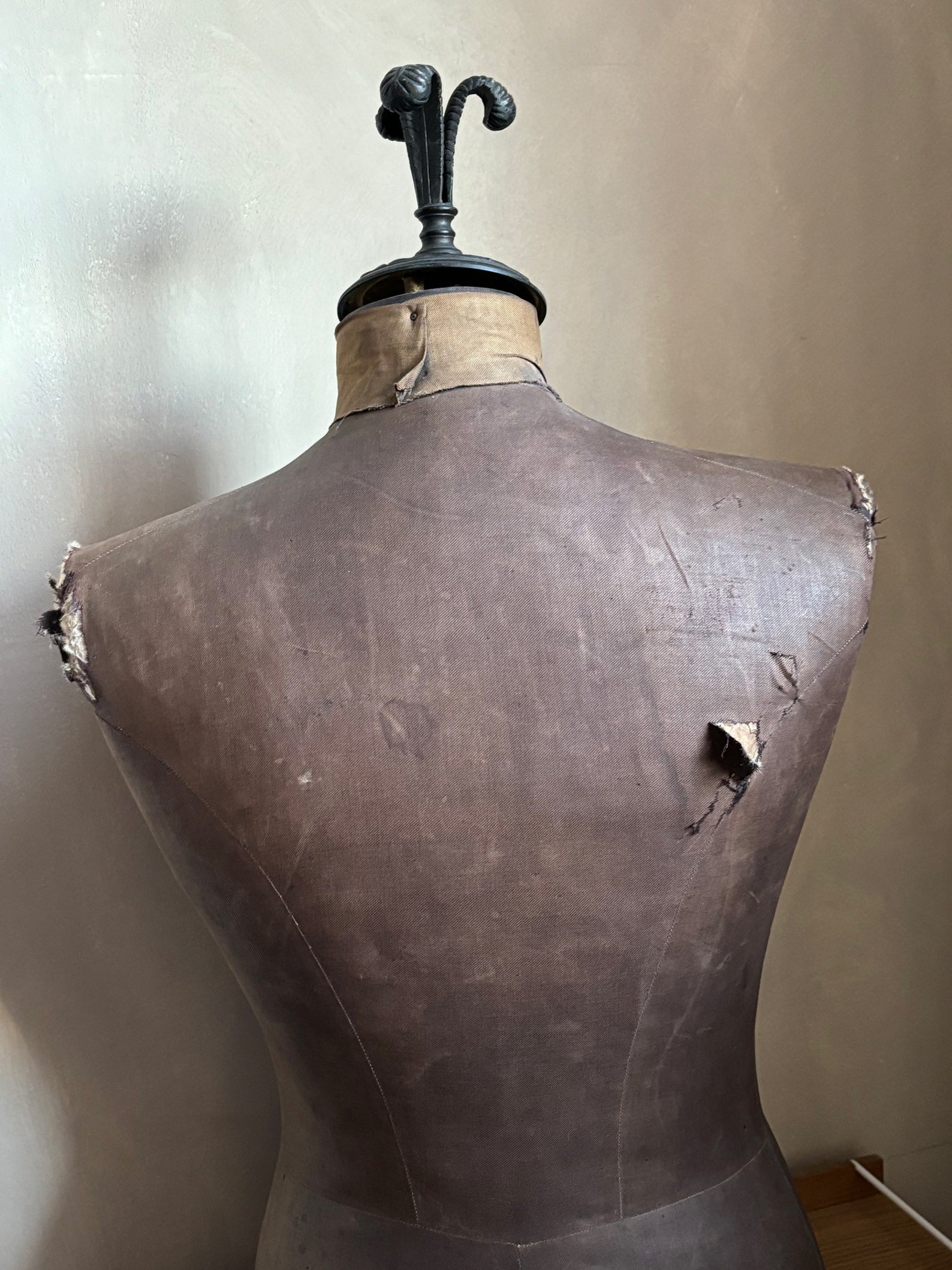 Vintage Dummy Mannequin Tailor Cardboard Wood Support Stander Paspop ...