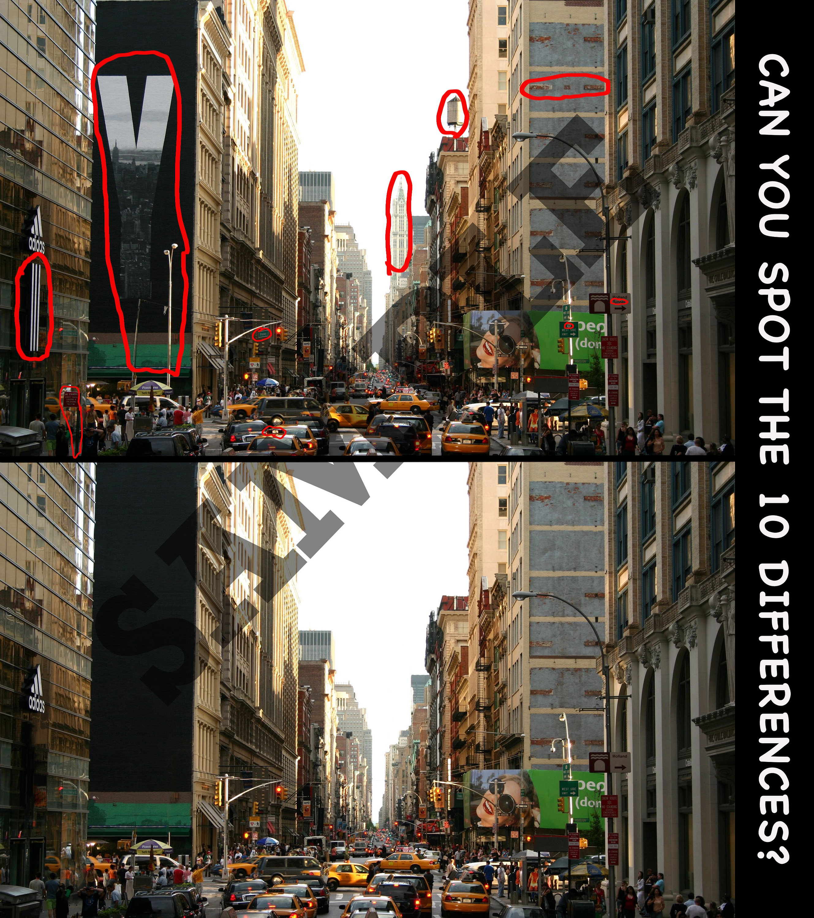 Custom Spot the Difference With Your Photograph, Custom Party Game ...