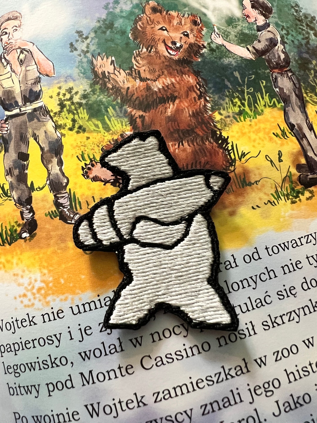 WW2 Cpl Wojtek Embroidery Patch, Polish Patriotism, Gun-bag, Backpack ...