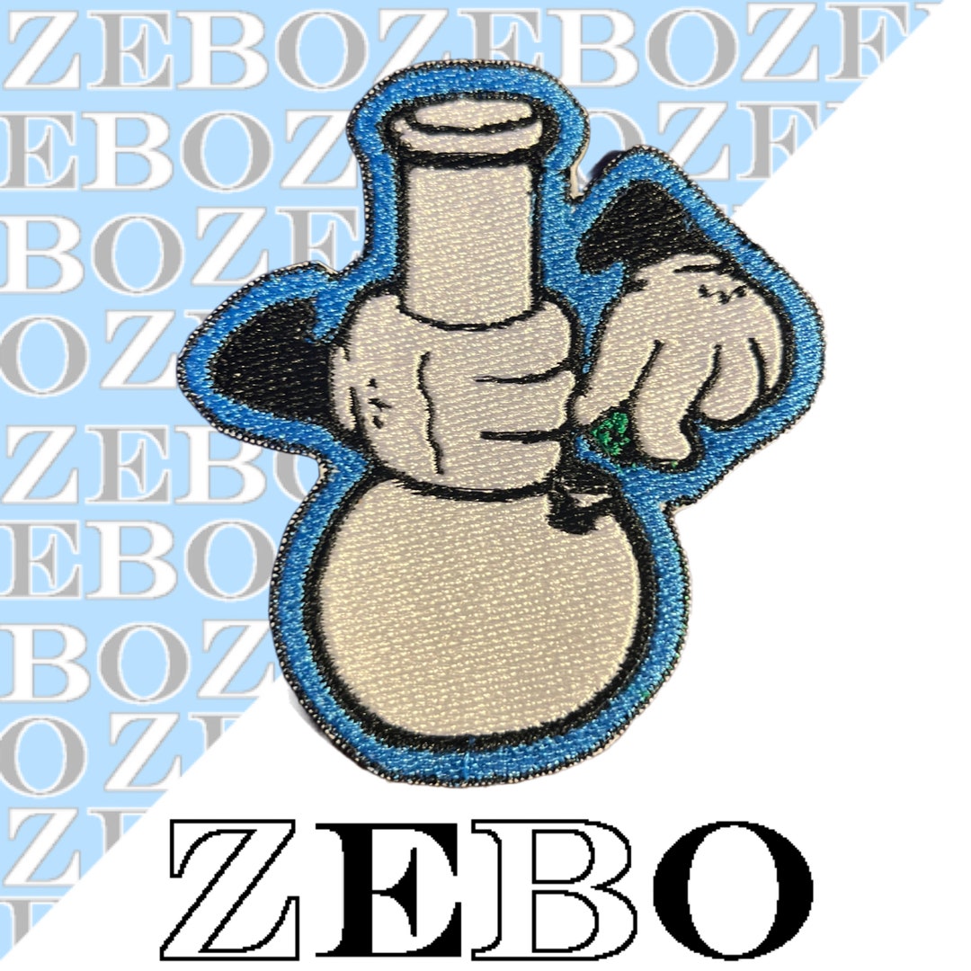 Mickey Mouse Bong Embroidery Patch iron-on/velcro/sew-on Denim Jackets ...