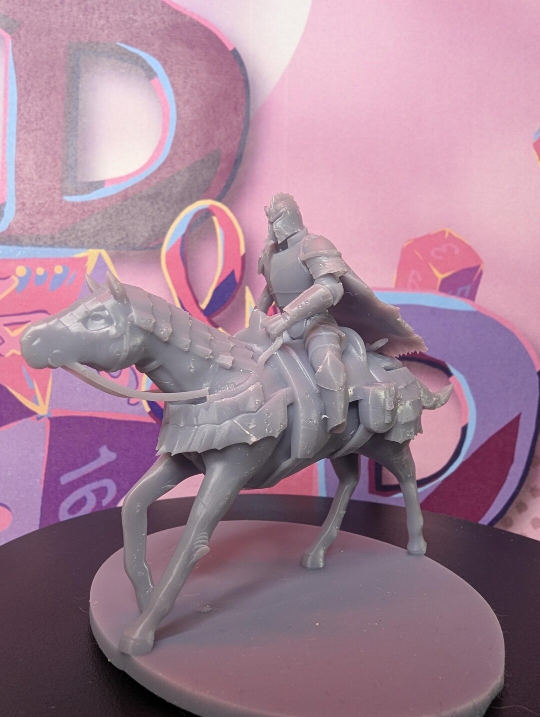Sir Alistair Knightfall - Human Paladin Knight Mounted W/lance - TTRPG ...