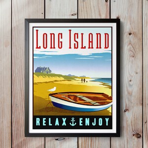 Long Island Poster, Long Island Poster, New York Gift, Long Island Art ...