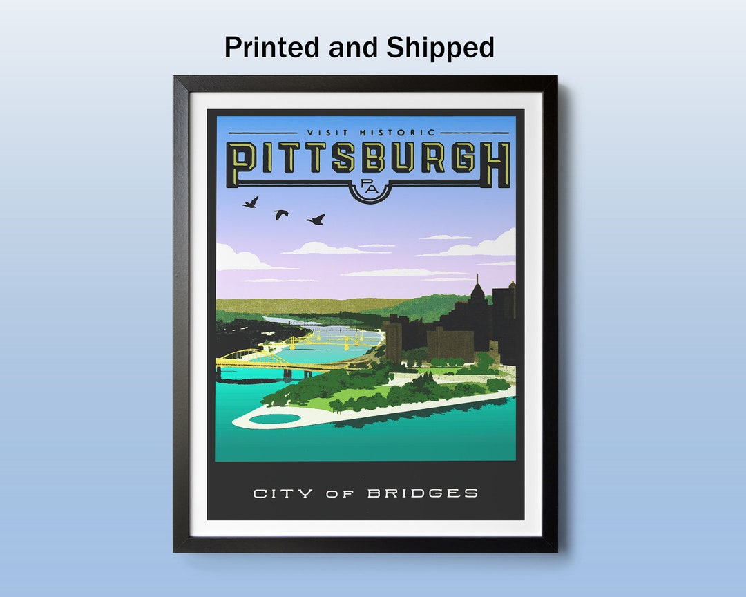 Pittsburgh PA, Three Rivers, Pittsburgh Art, Pittsburgh Wall Art, Point ...