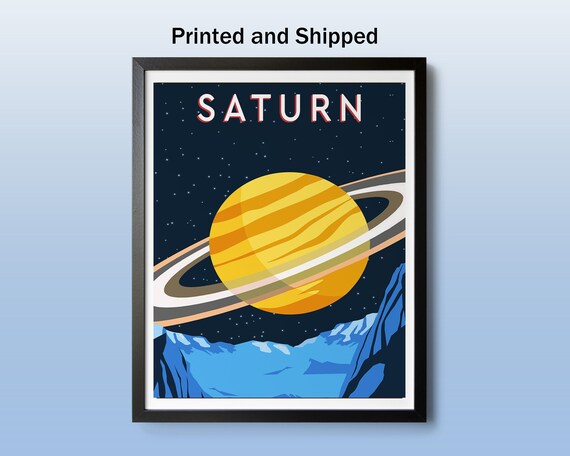 Saturn Planet Poster