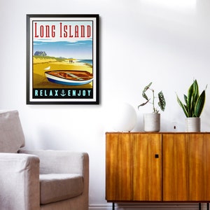 Long Island Poster, Long Island Poster, New York Gift, Long Island Art ...
