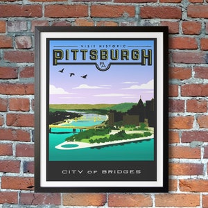 Pittsburgh PA, Three Rivers, Pittsburgh Art, Pittsburgh Wall Art, Point ...