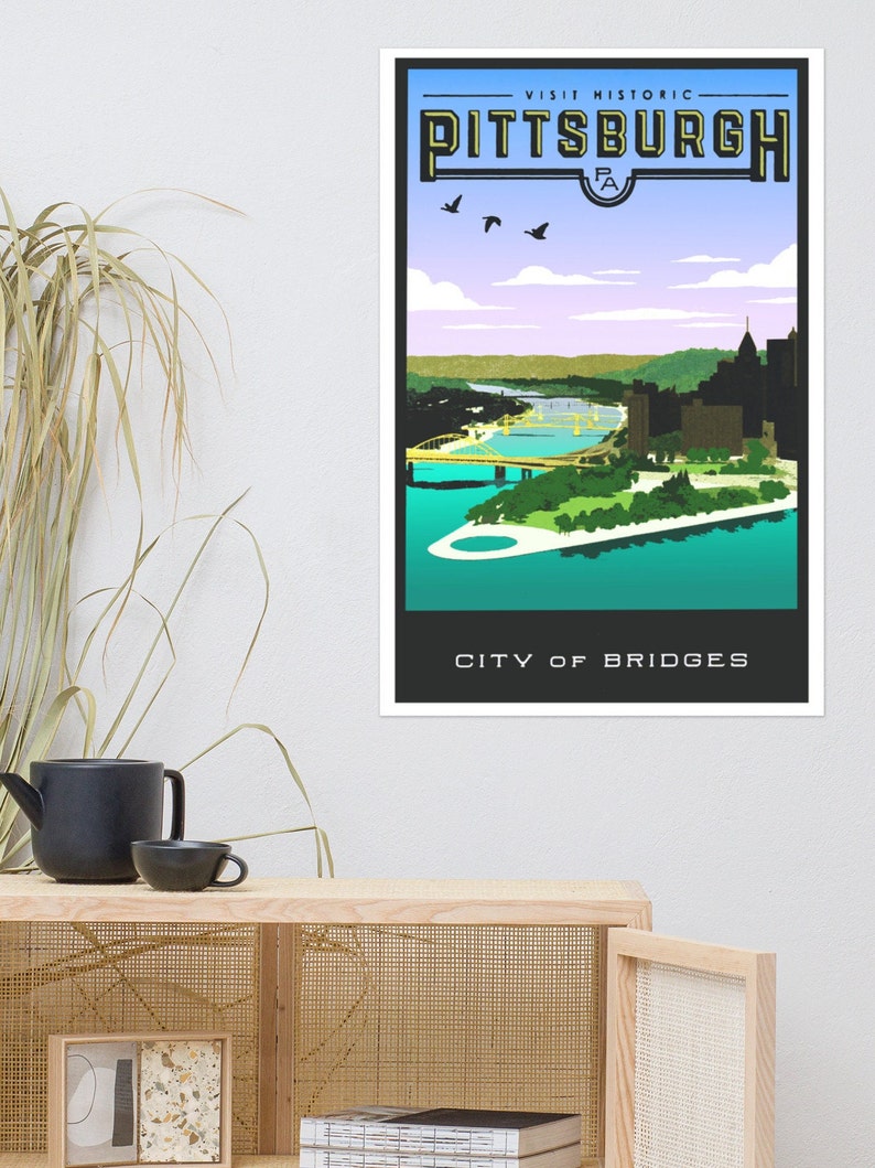 Pittsburgh PA, Three Rivers, Pittsburgh Art, Pittsburgh Wall Art, Point ...
