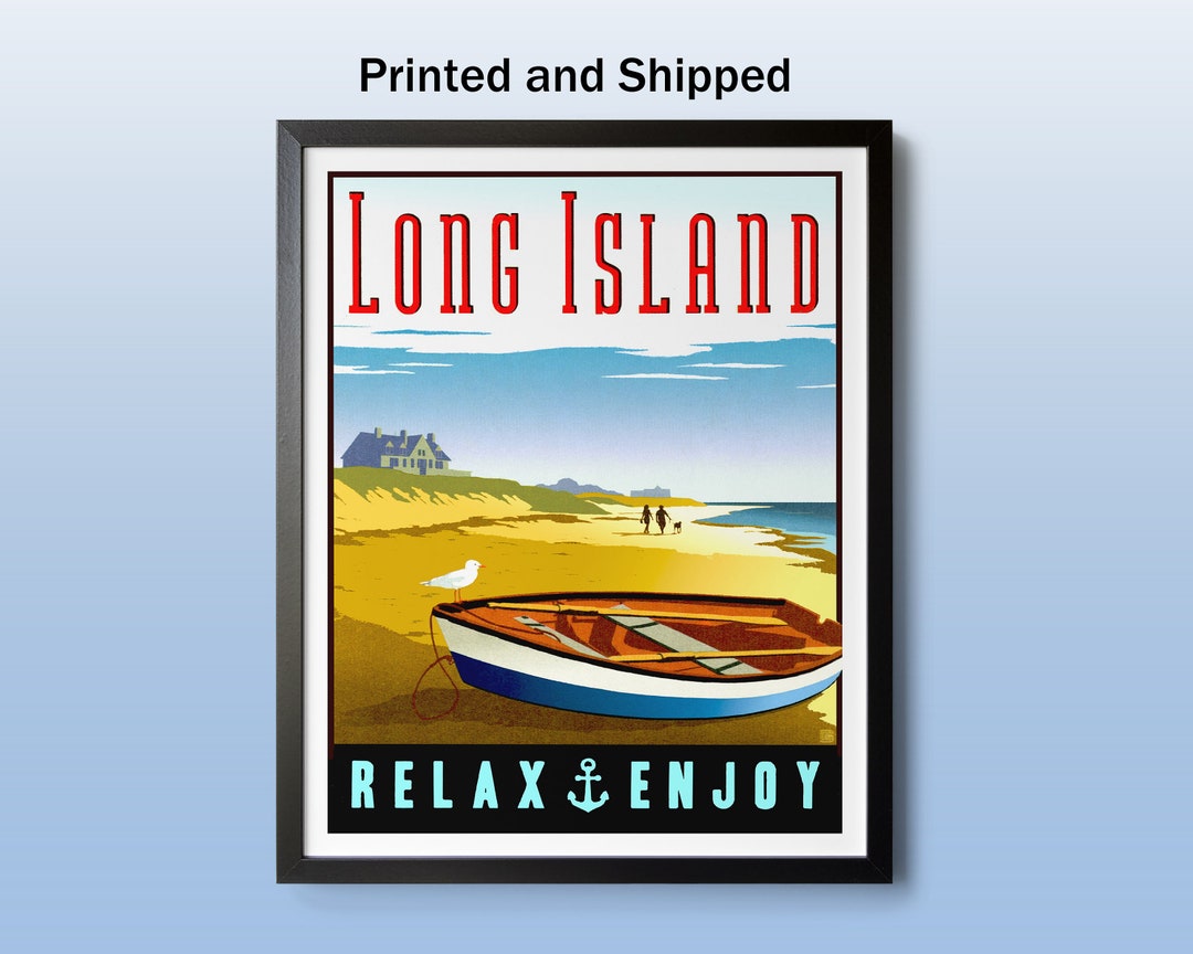 Long Island Poster, Long Island Poster, New York Gift, Long Island Art ...