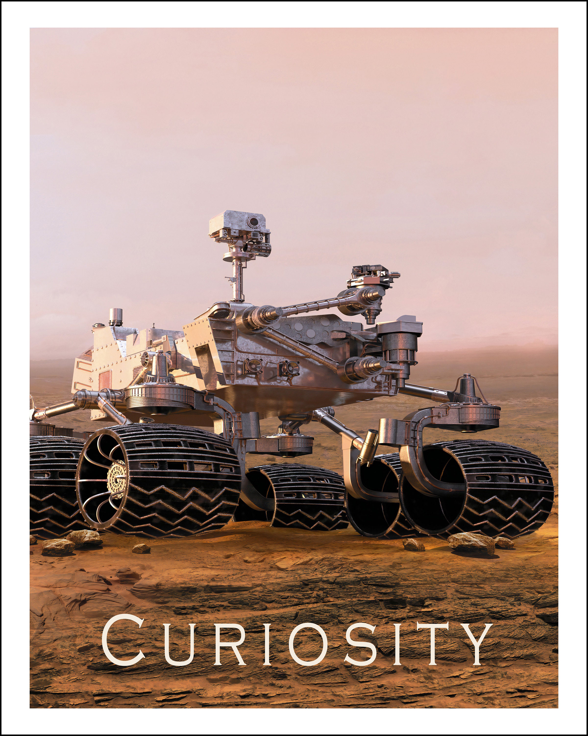Mars Rover Curiosity NASA Print Space Travel Exploration - Etsy
