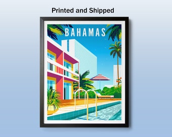 Nassau Travel Poster - Etsy