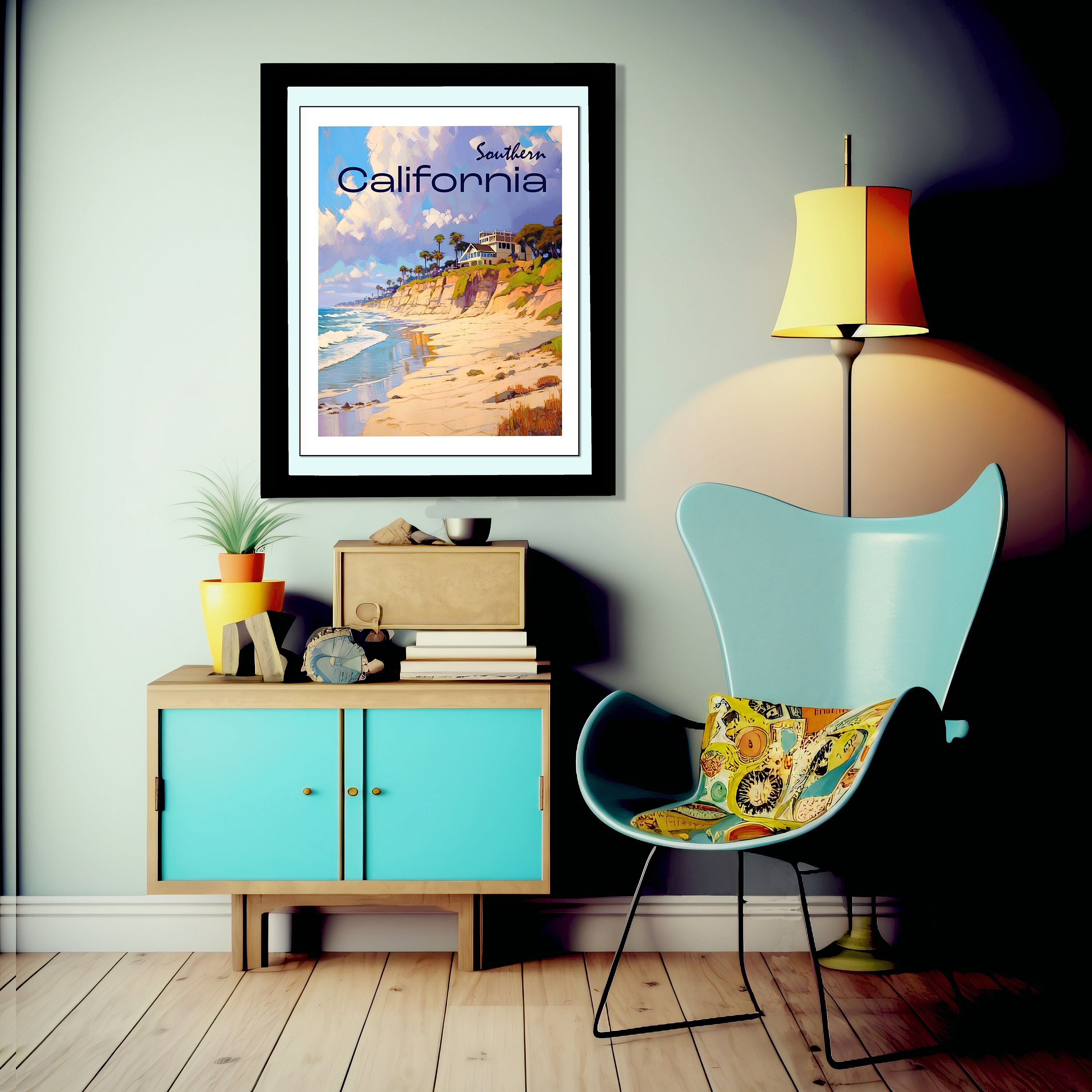 Southern California Coast, Beach House Print, Socal Vacation Wall Art ...