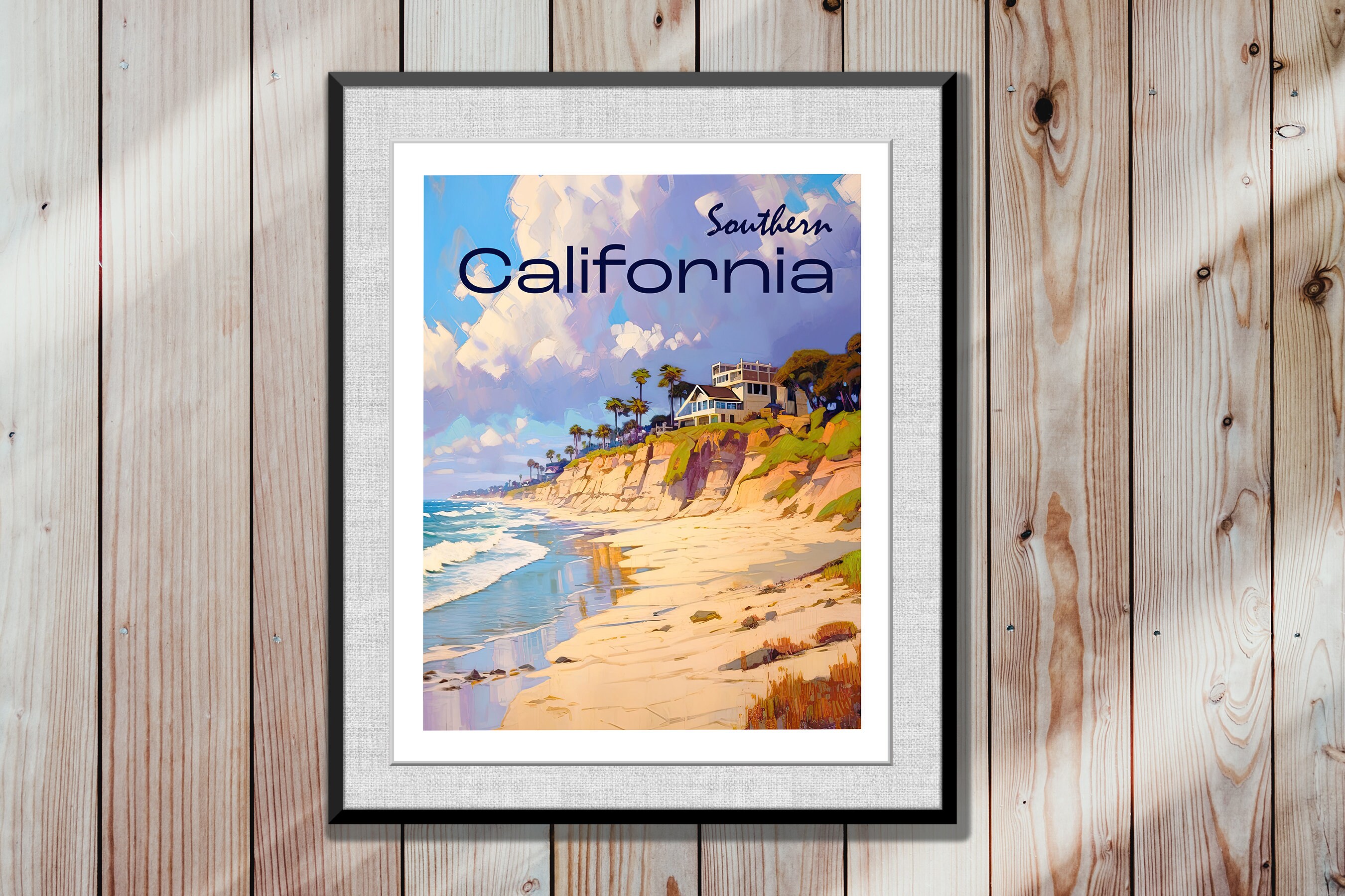 Southern California Coast, Beach House Print, Socal Vacation Wall Art ...