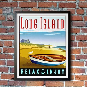 Long Island Poster, Long Island Poster, New York Gift, Long Island Art ...