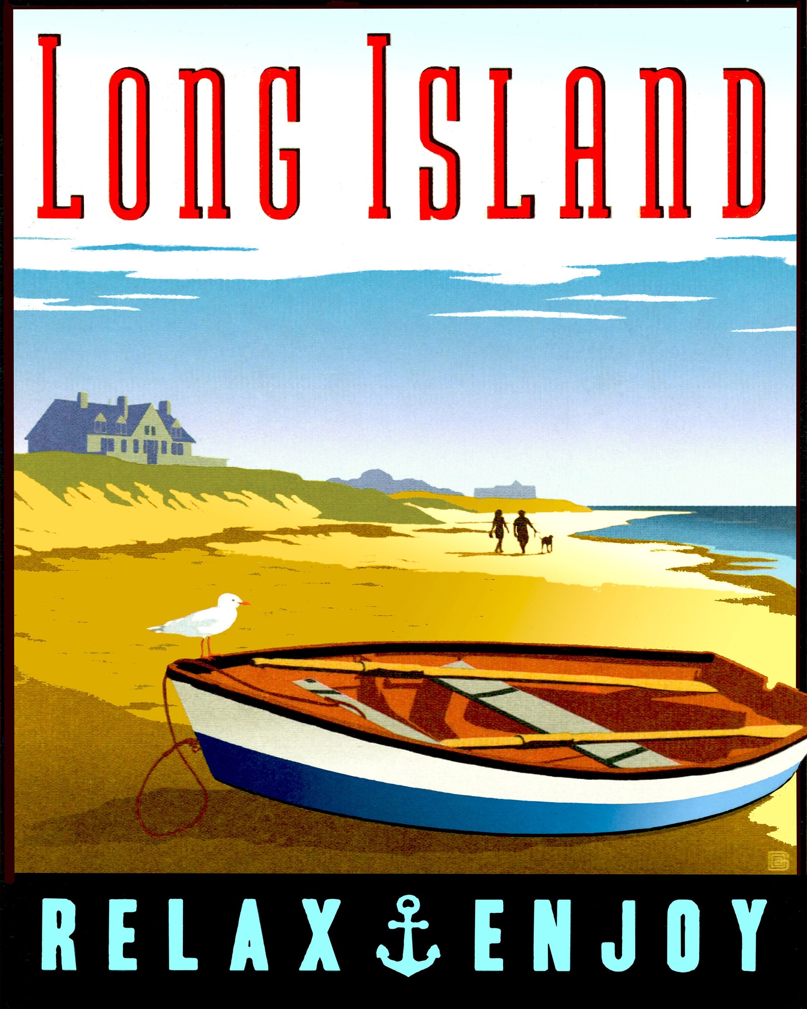 Long Island Poster, Long Island Poster, New York Gift, Long Island Art ...