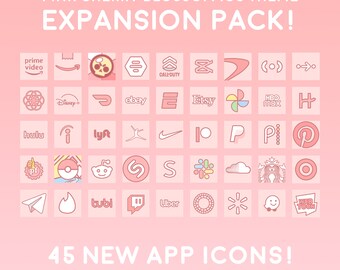 Pink Cherry Blossom Apple Ios Phone Theme includes App Icons - Etsy