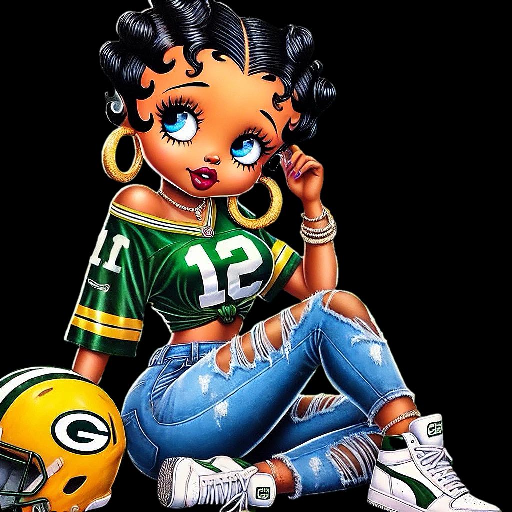 Betty Boop Football Fan - Etsy