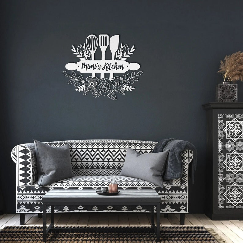 Nana's Kitchen Metal Sign Cute Kitchen Sign Personalized - Etsy