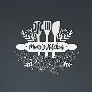 Nana's Kitchen Metal Sign, Cute Kitchen Sign, Personalized Kitchen Sign ...