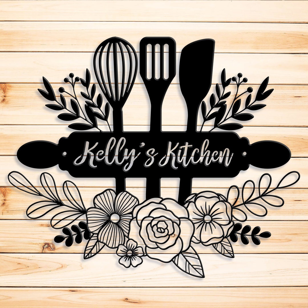 Nana's Kitchen Metal Sign, Cute Kitchen Sign, Personalized Kitchen Sign ...