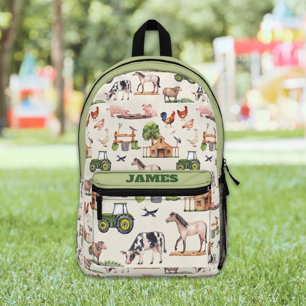 Boys Farm Animal Backpack - Etsy