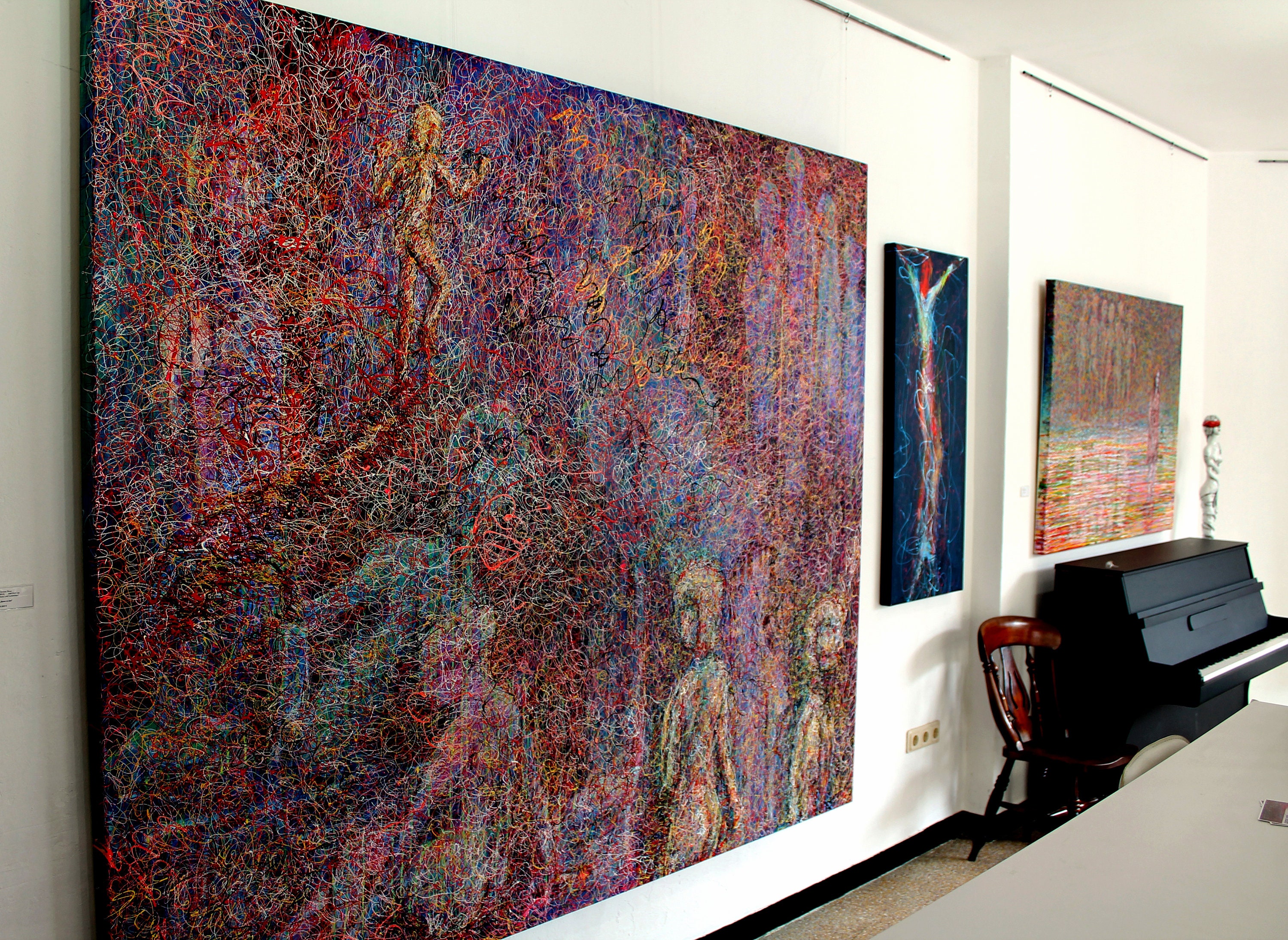 Large Paintings, Experimental Painting Acrylic on Canvas living Space ...