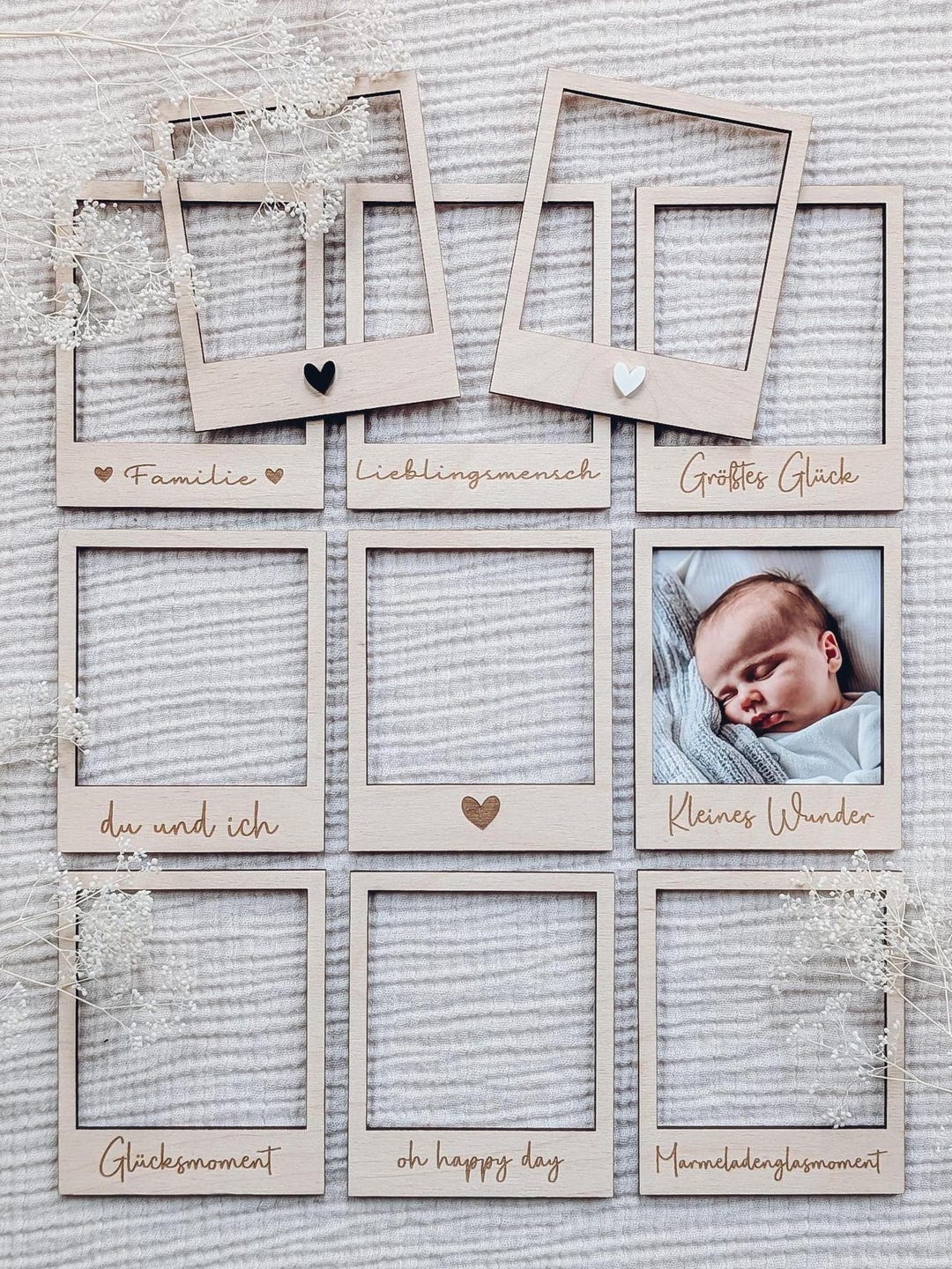 Polaroid Frame | Wooden Photo Frame Personalized Gift Idea Girlfriend ...