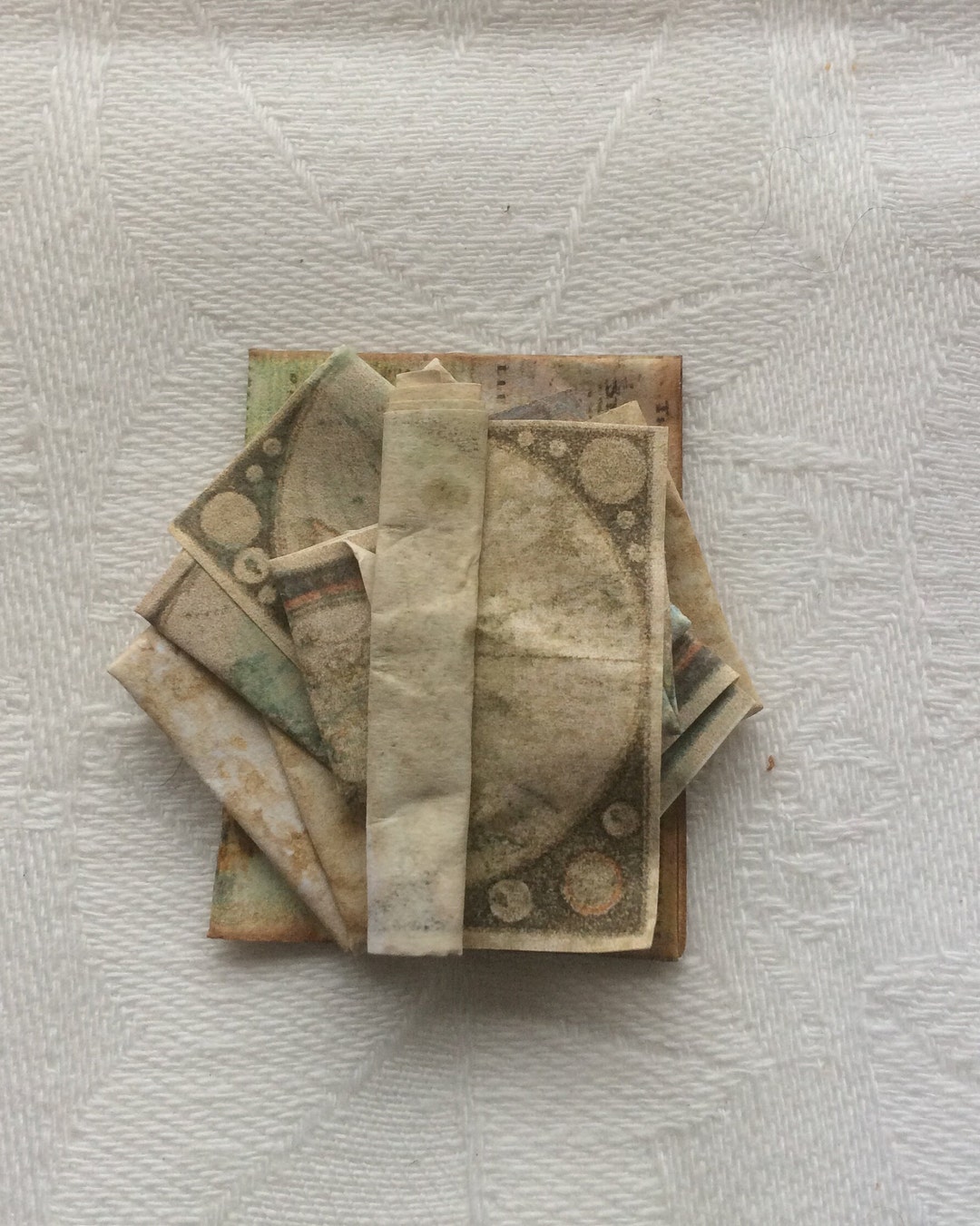 Miniature Set of Antique Maps/miniature Pile of Maps/1/12 - Etsy