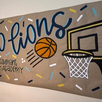 Basketball Birthday Banner: Customizable Game Time Party Decor - Etsy