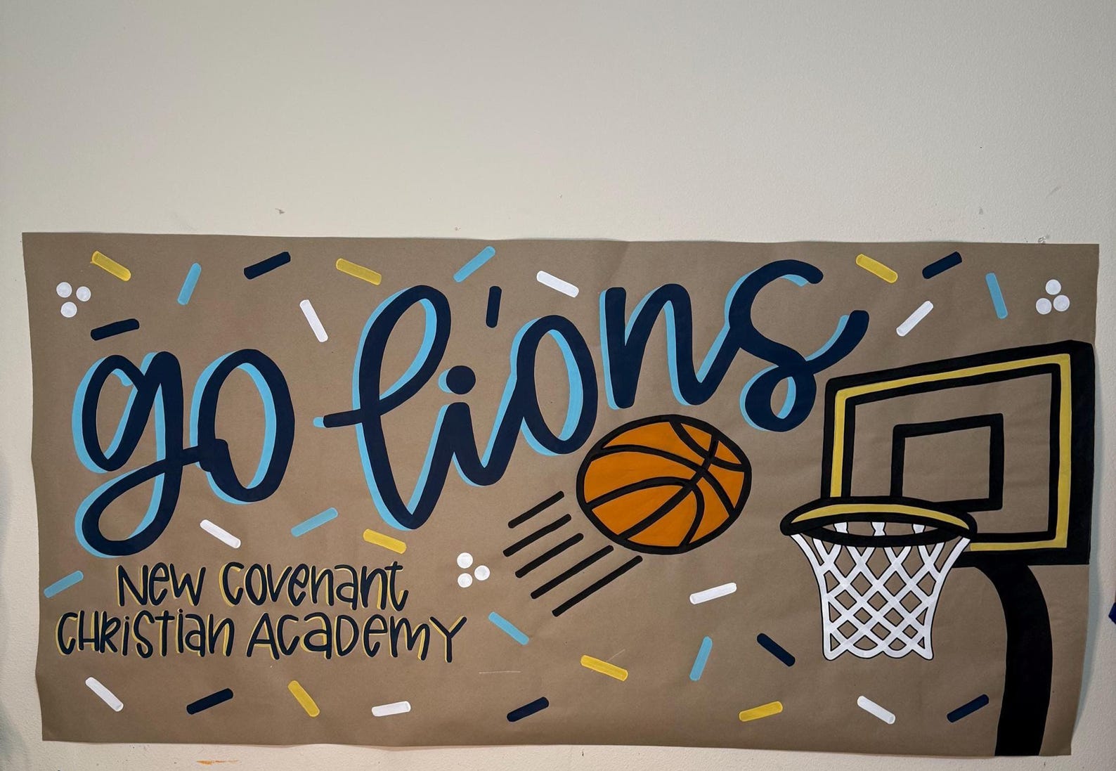Sports Banner Custom Poster Butcher Kraft Paper Sign Football ...