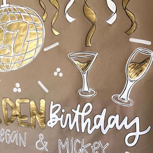 Custom Banner Painted Butcher Kraft Paper Sign Personalized Party Decor ...