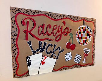 Birthday Banner Custom Hand Painted Butcher Kraft Paper Personalized ...